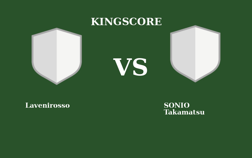Lavenirosso vs SONIO Takamatsu Match, Head to Head, Results on KingScore